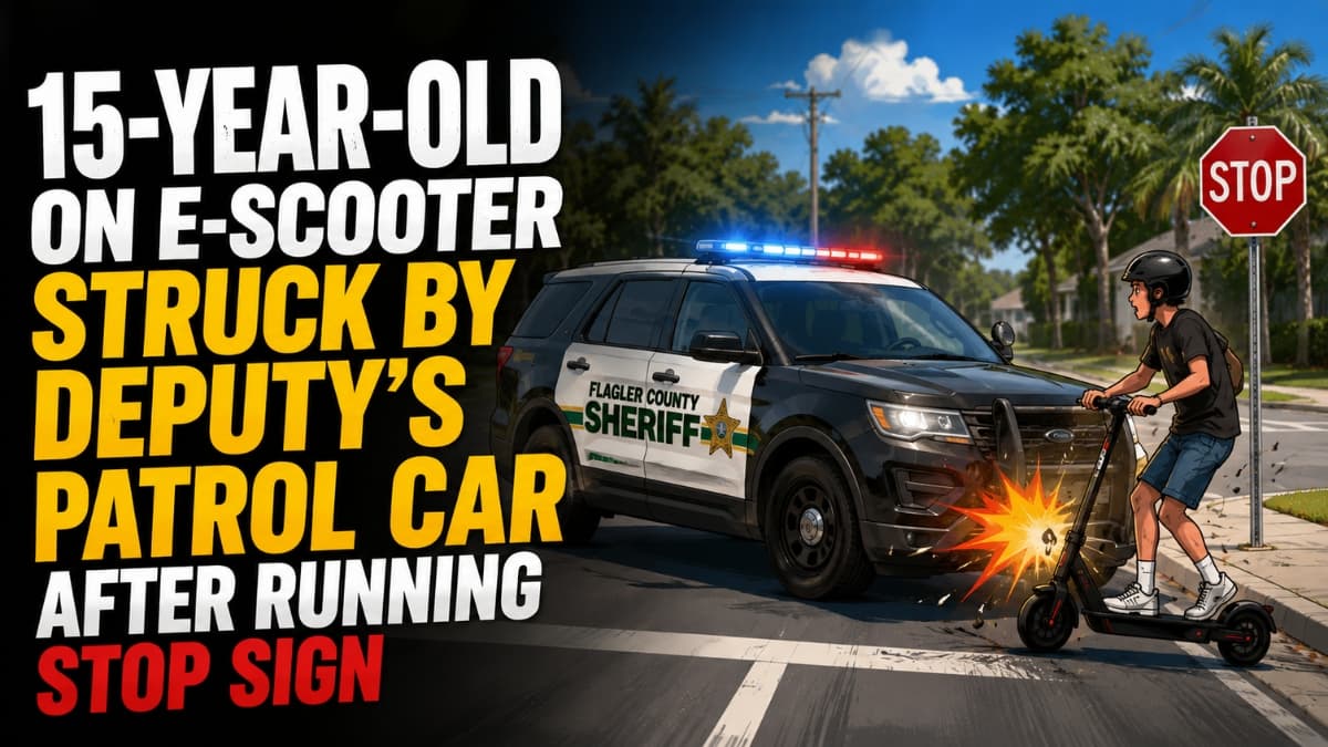 15-Year-Old on E-Scooter Struck by Florida Deputy's Patrol Car After ...